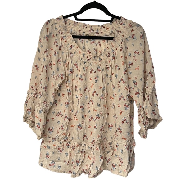 Democracy | Tops | Democracy Off The Shoulder Birds Blouse | Poshmark